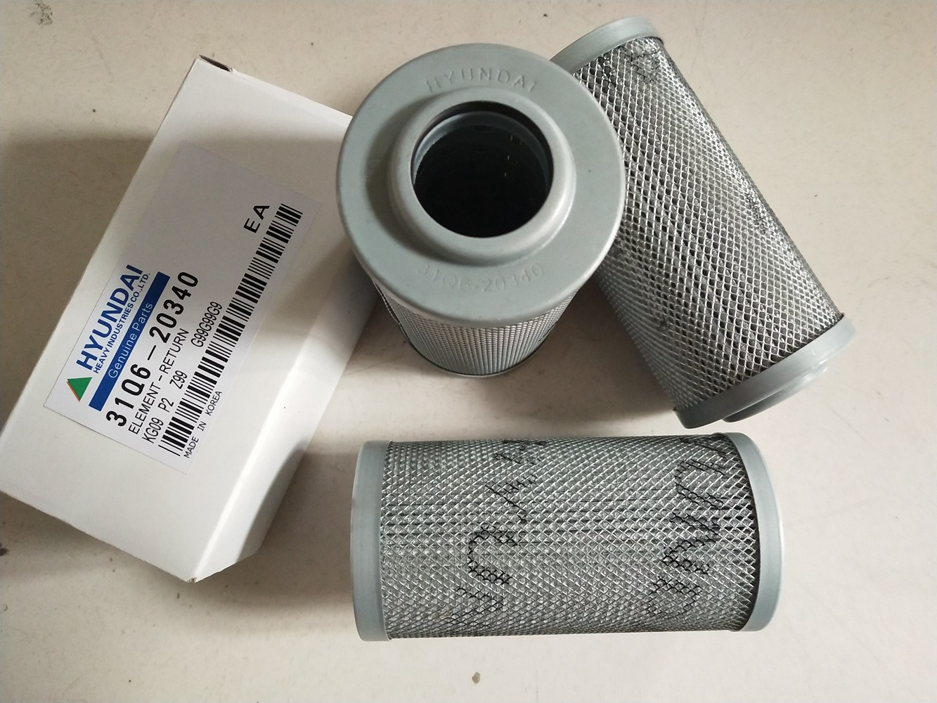 excavador Hydraulic Pilot Filter de Filter Hyundai R215-9 225-9 del ...