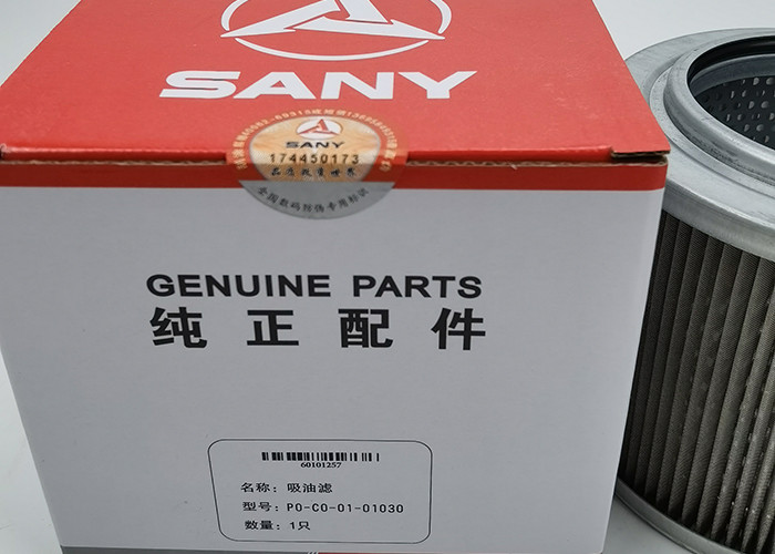 Filtro de succión del aceite hidráulico del excavador 60101257 de Sany ...